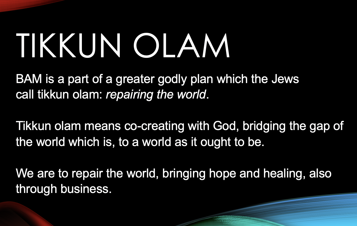 Tikkun Olam: Repair the World | Mats Tunehag